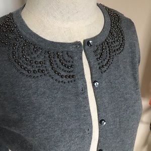 LOFT | Sweaters | Ann Taylor Loft Beaded Cardigan | Poshmark
